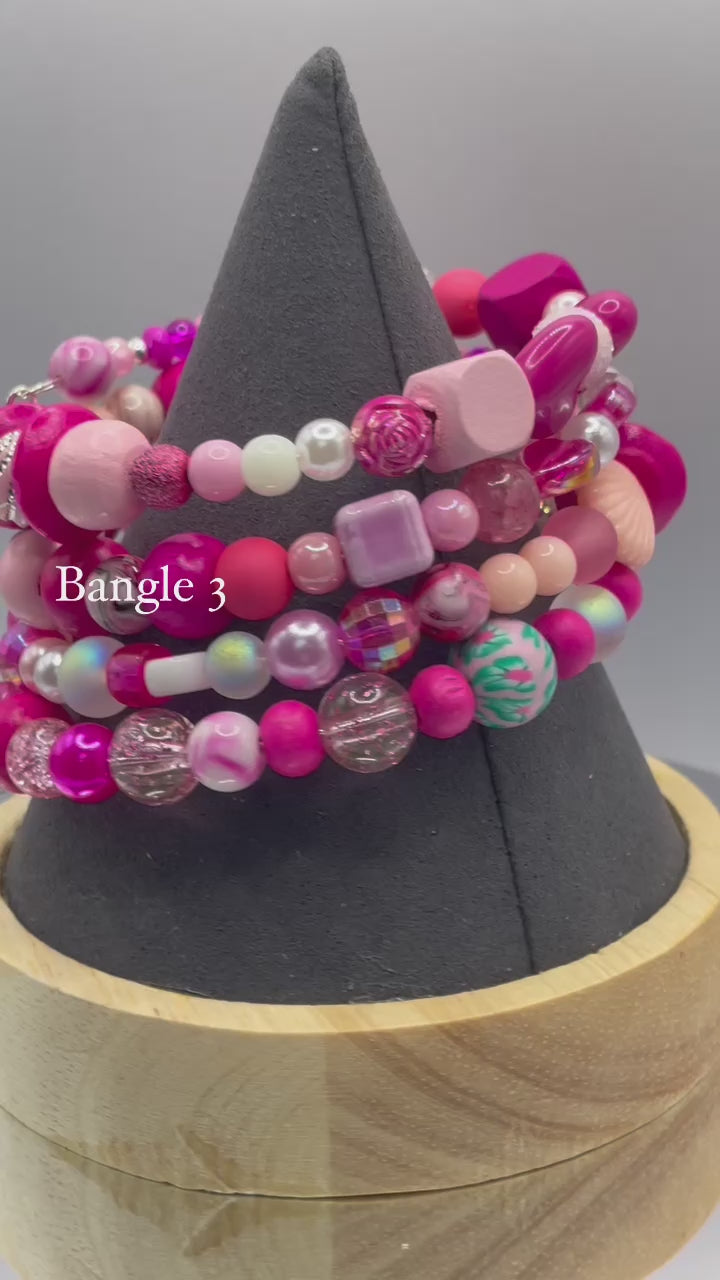 Hot Pink Bangles – Charmed by Staah